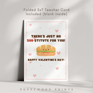 Yummy Food Printable Valentine Cards for Kids - Instant Download ...