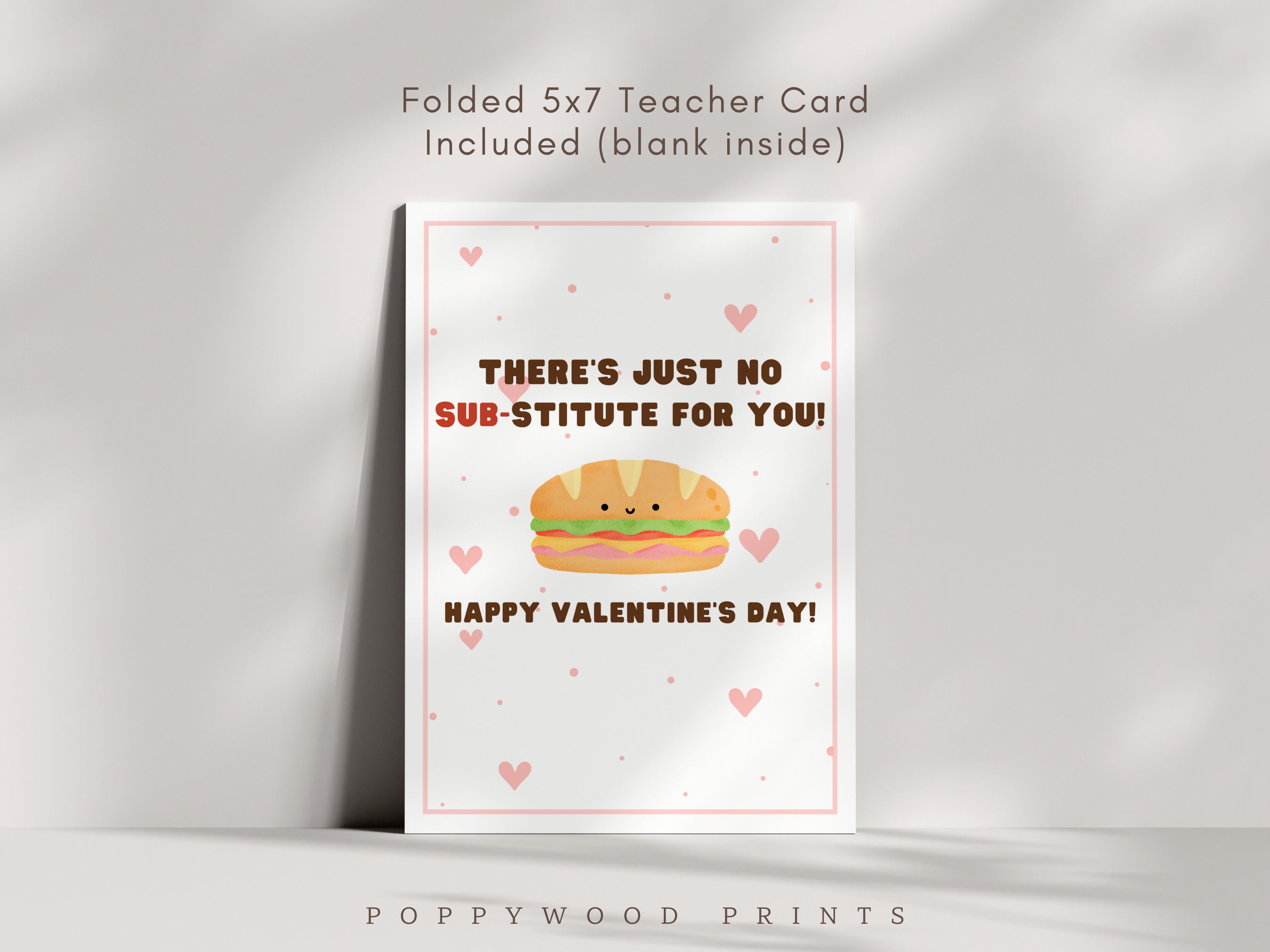 Yummy Food Printable Valentine Cards for Kids - Instant Download ...
