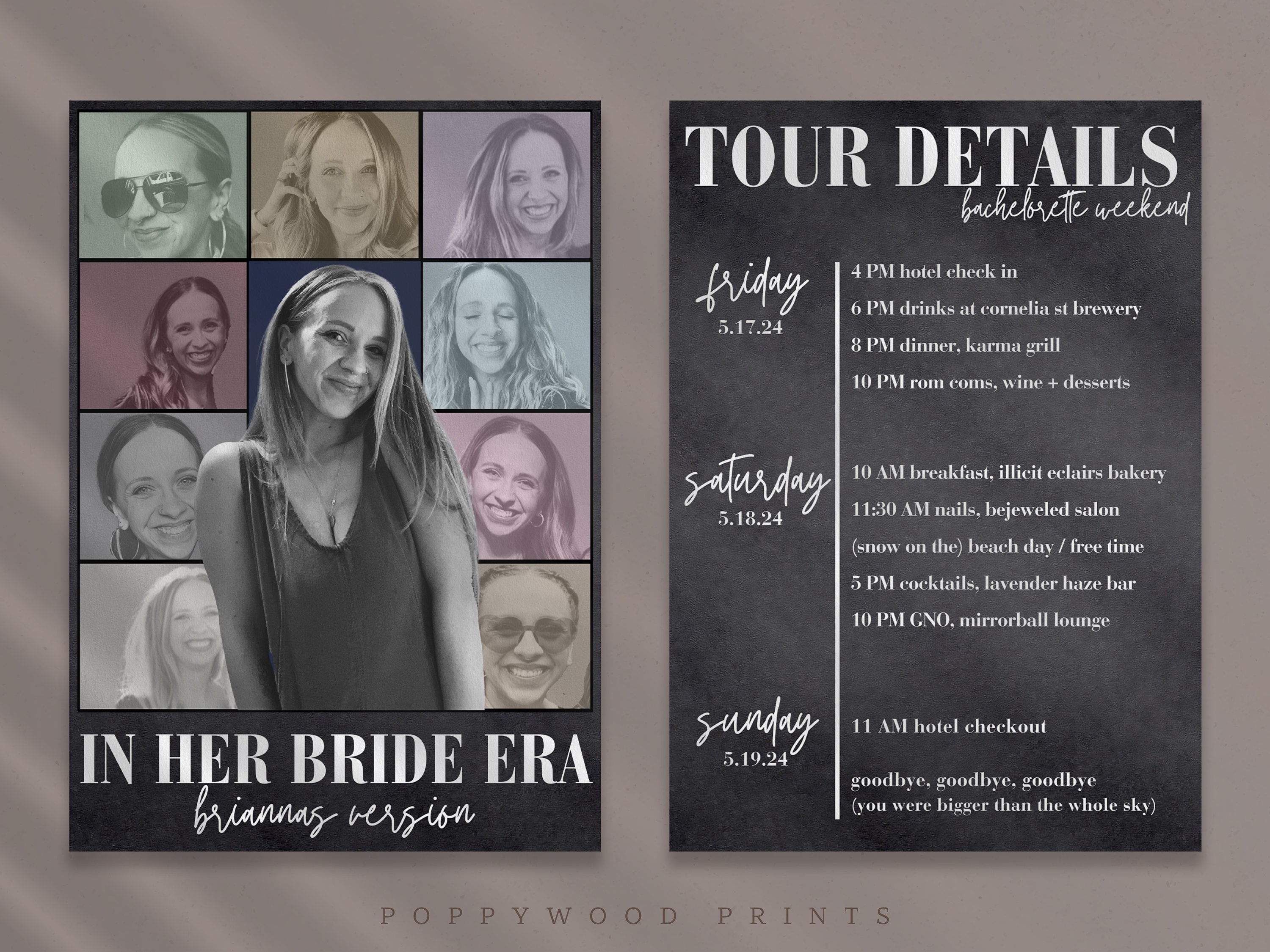 The Bridal Era Invitation for Bachelorette - Custom Editable Digital ...