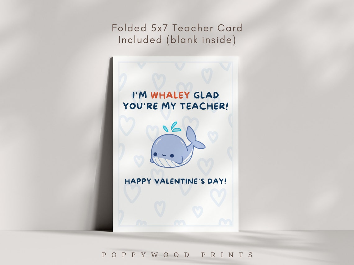 Sea Animals Printable Valentine Cards for Kids - Instant Download ...