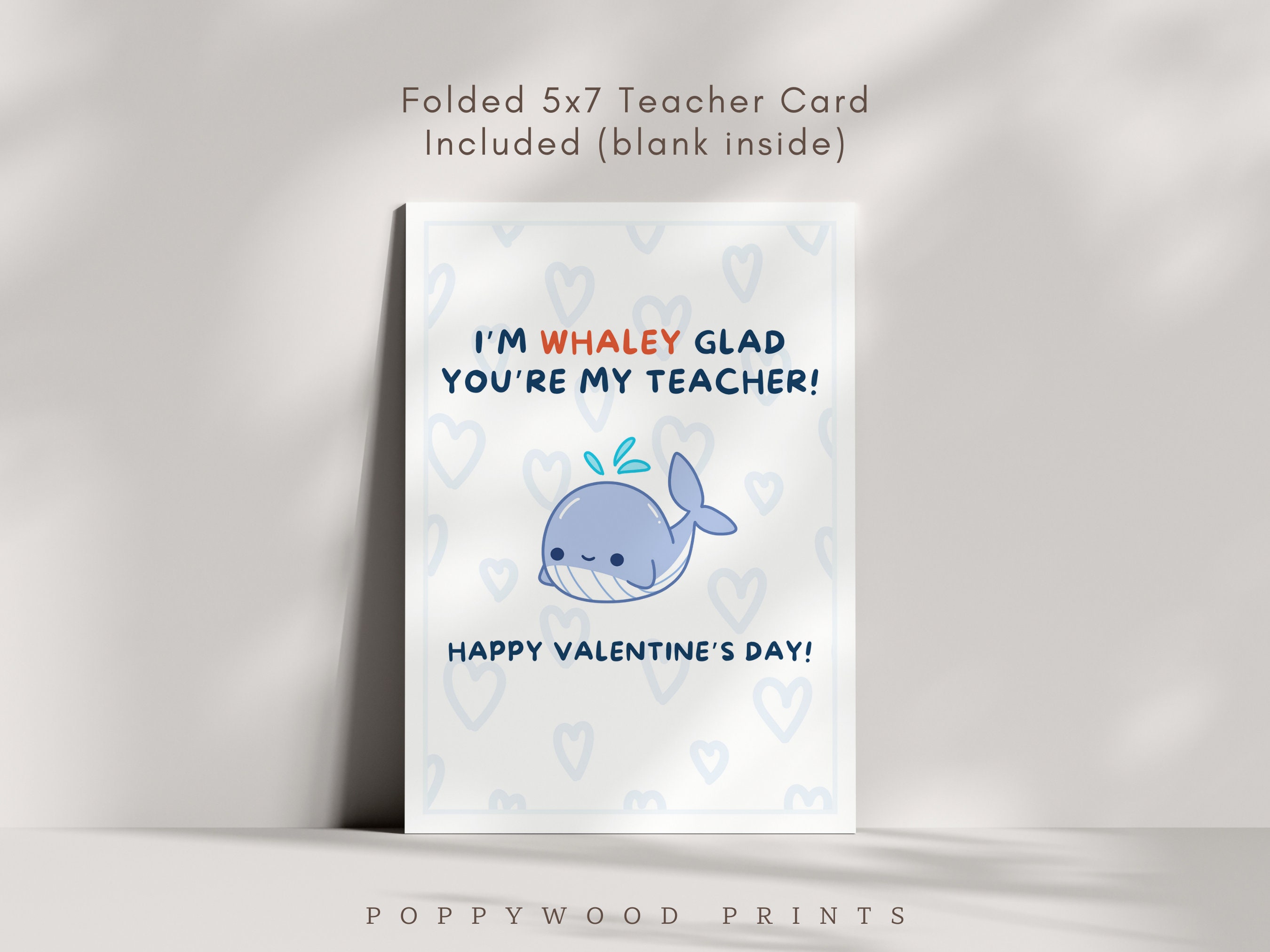 Sea Animals Printable Valentine Cards for Kids Instant Download ...