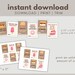 Sweet Treats Printable Valentine Cards for Kids - Instant Download ...