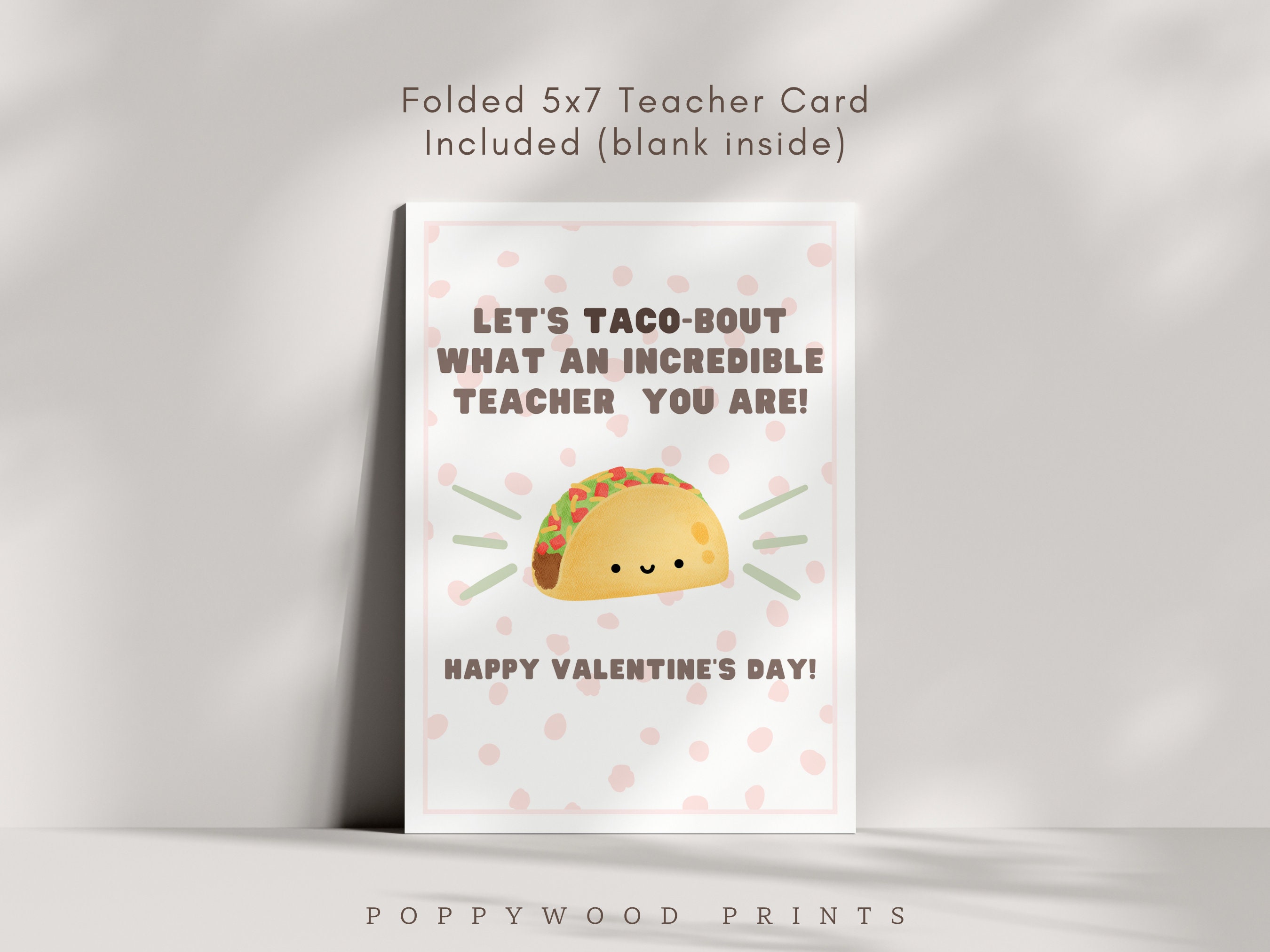 Mexican Food Printable Valentine Cards for Kids Instant Download ...