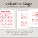 Printable Valentine Bingo Cards for Kids - Instant Download Classroom ...