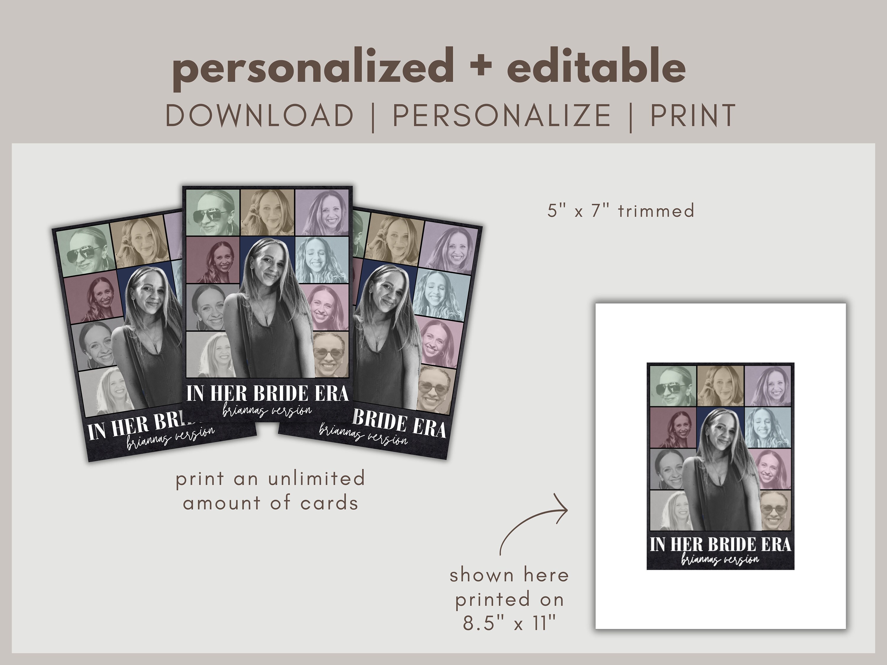 The Bridal Era Invitation for Bachelorette - Custom Editable Digital ...