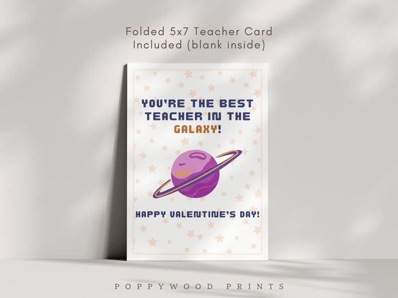 Outer Space Printable Valentine Cards for Kids - Instant Download ...