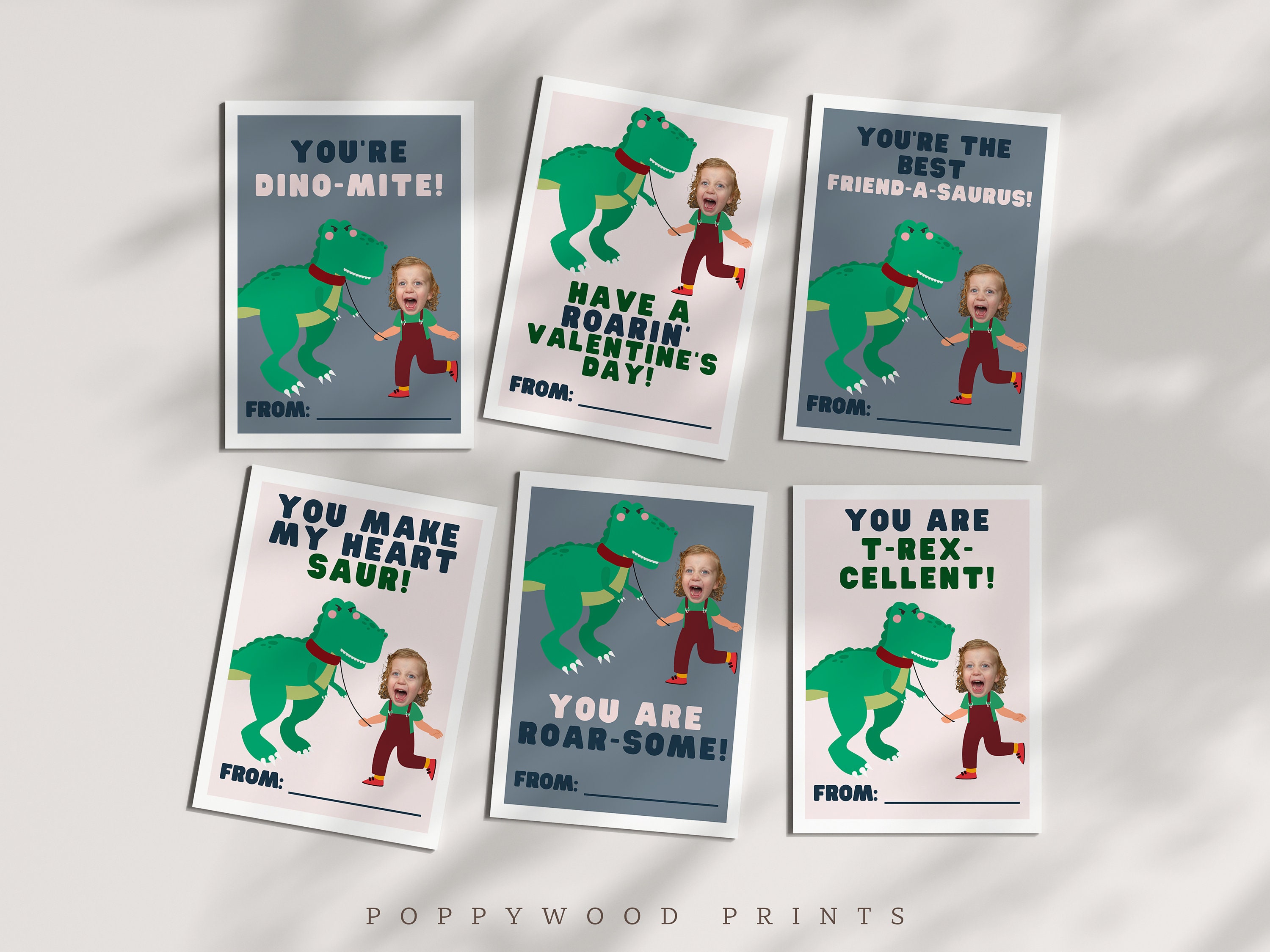 Personalized Custom Printable Valentine Cards for Kids - Instant ...