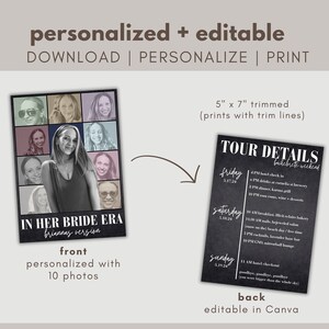 The Bridal Era Invitation for Bachelorette - Custom Editable Digital ...