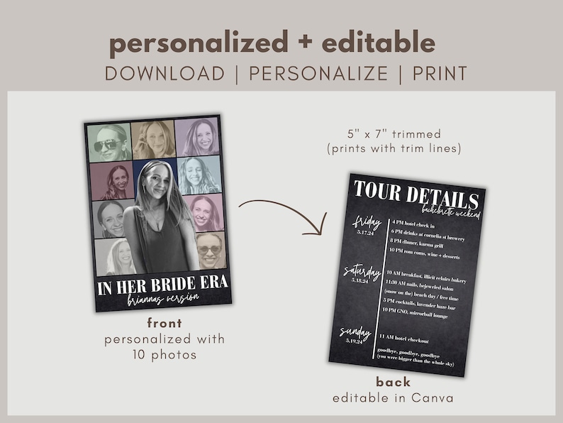 The Bridal Era Invitation for Bachelorette - Custom Editable Digital ...