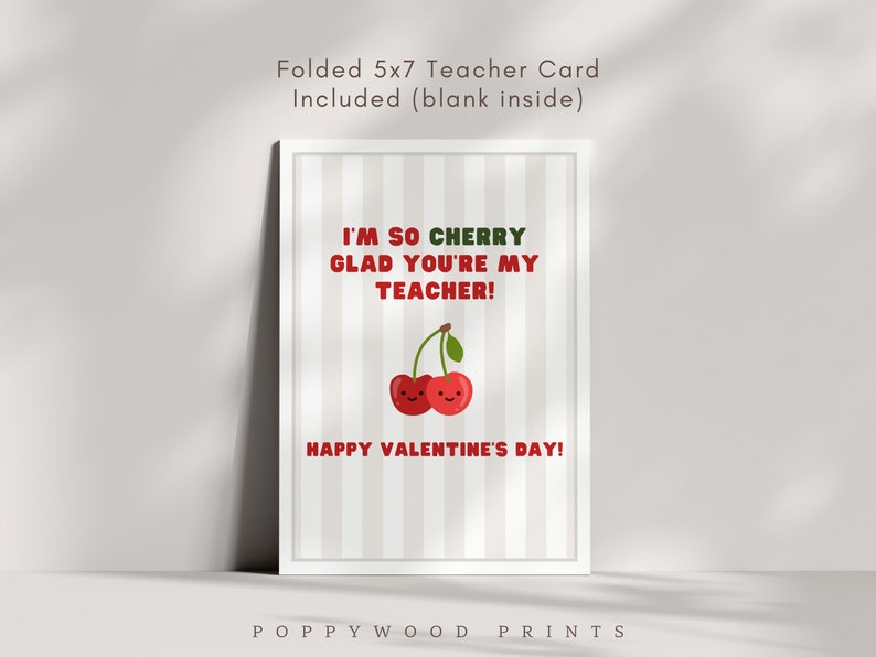 Fruit Printable Valentine Cards for Kids Instant Download Classroom ...