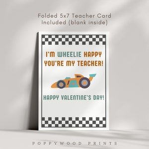 Cars Printable Valentine Cards for Kids - Instant Download Classroom ...