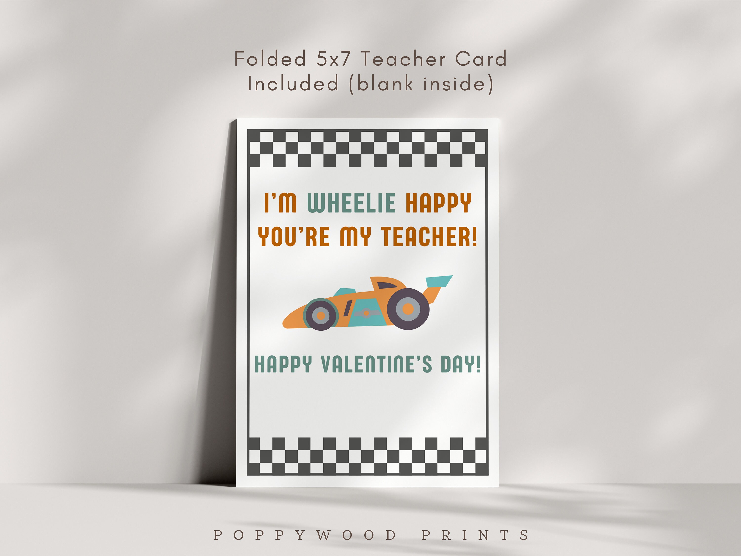 Cars Printable Valentine Cards for Kids - Instant Download Classroom ...