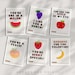 Fruit Printable Valentine Cards for Kids Instant Download Classroom ...
