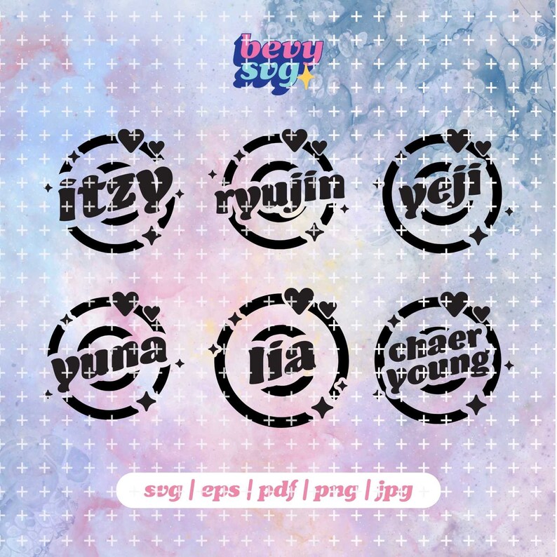 ITZY Kpop Svg Eps Png Jpg Vector File for Cricut and Silhouette Kpop ...