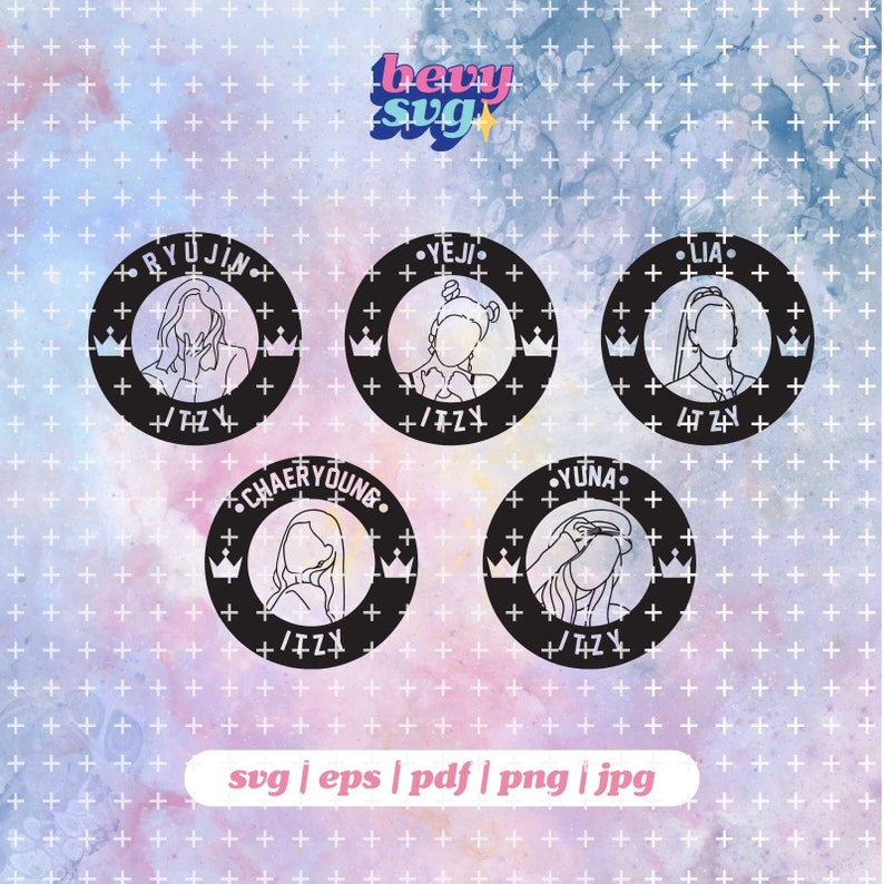 ITZY Members Kpop Svg Eps Png Jpg Vector File for Cricut and Silhouette ...