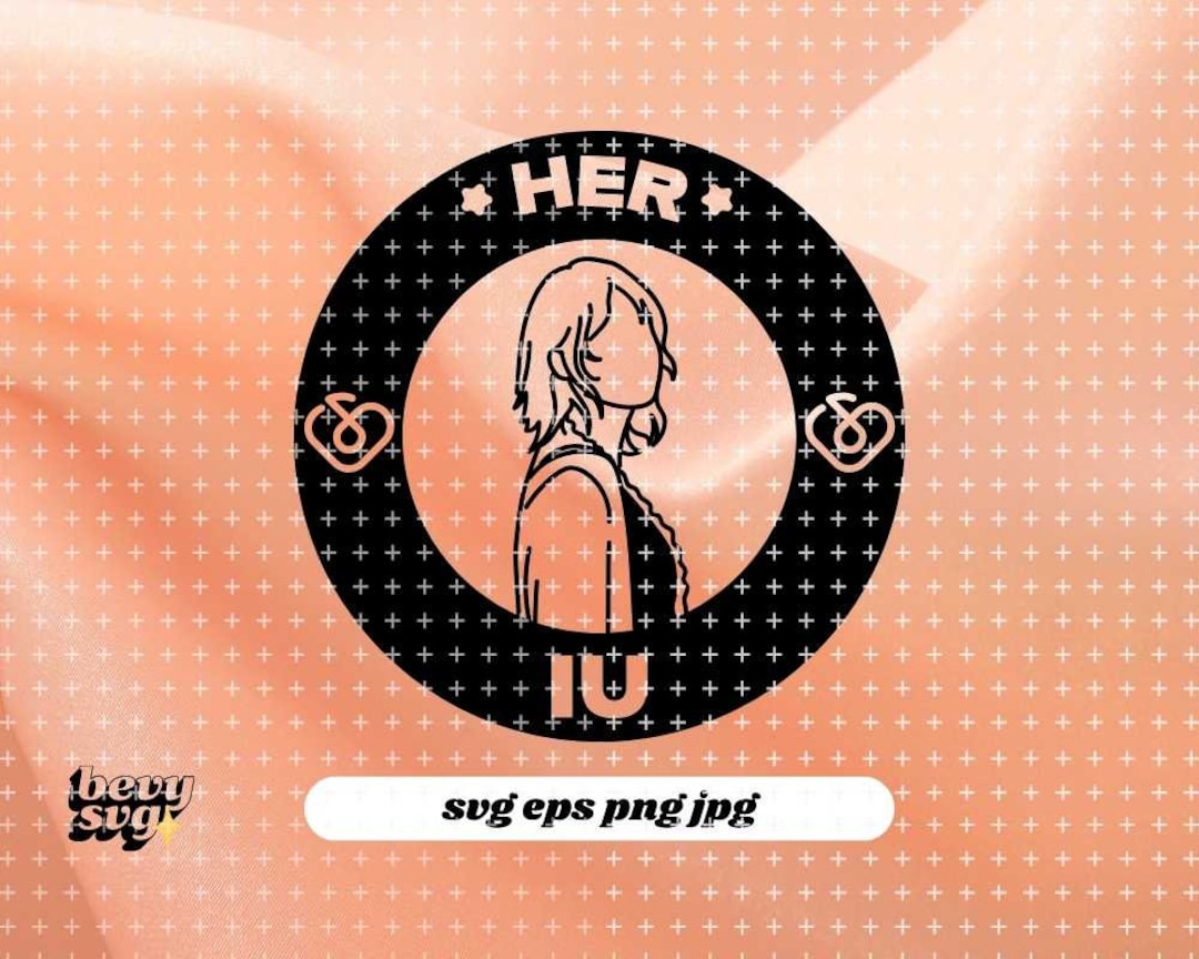Kpop Iu SVG Cut File Template for Cricut, Silhouette, Cutting Machines ...