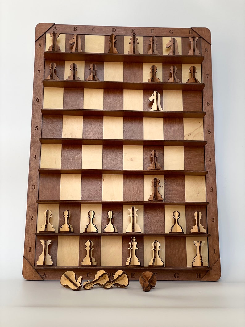 Queen's Gambit Vertical Chess Set Military Retirement Gift Cool Chess ...