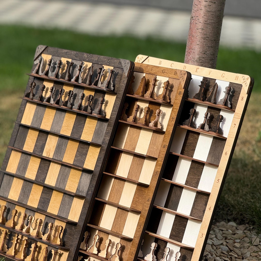 Wall Chess Art Board Home Decor Gift Large Vertical Chess Set Office ...