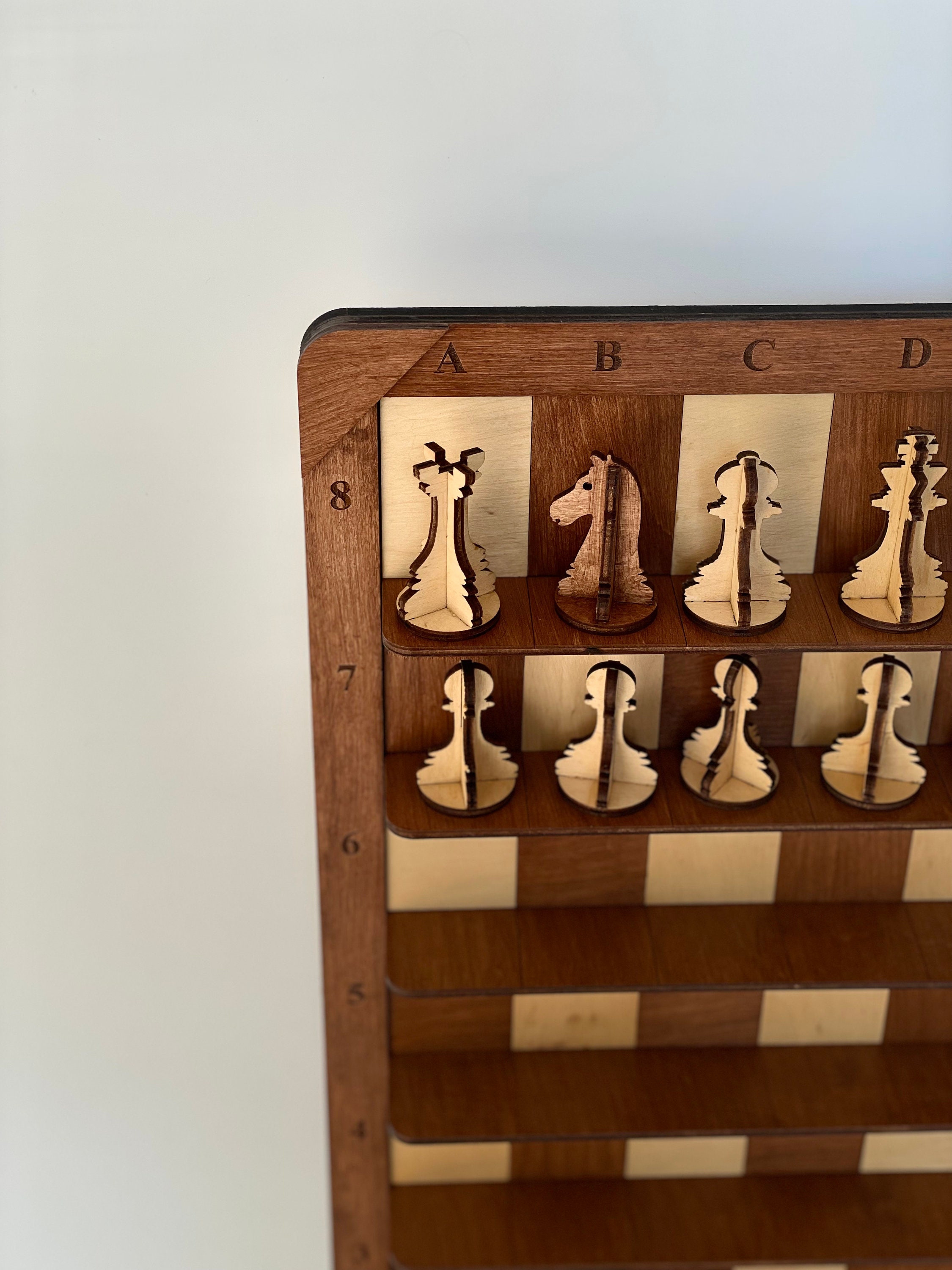 Queen's Gambit Vertical Chess Set Military Retirement Gift Cool Chess ...