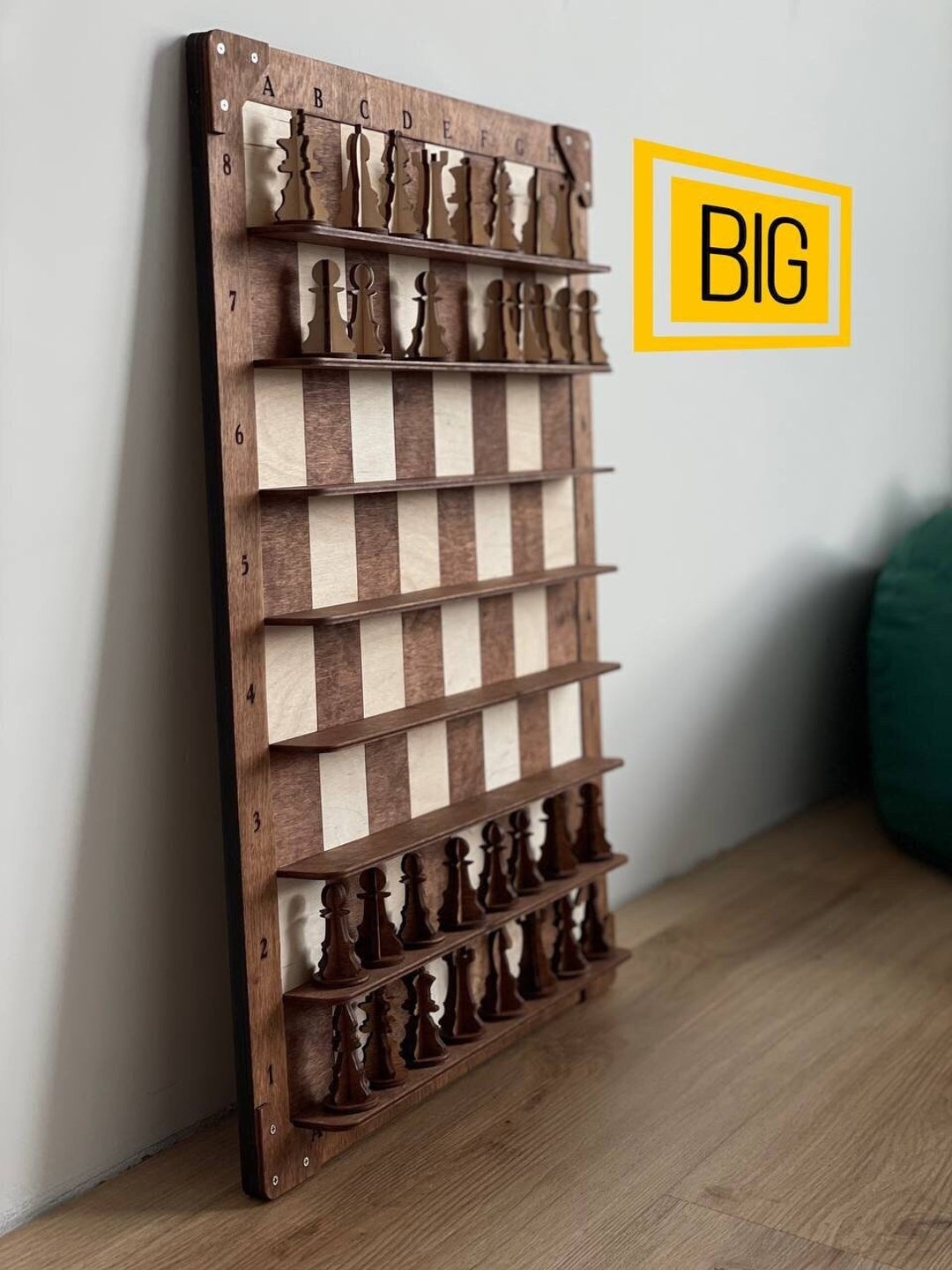 Vertical Chess Board Wall Art Nique Custom Chess Set Elegant Chess ...