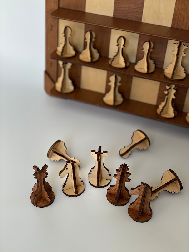 Queen's Gambit Vertical Chess Set Military Retirement Gift Cool Chess ...