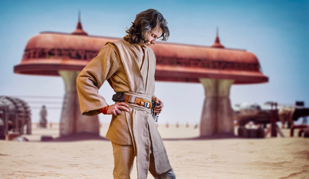 Jedi Tunic Cosplay Costume Obi-wan Kenobi With Lining Plus Inner Tunic ...