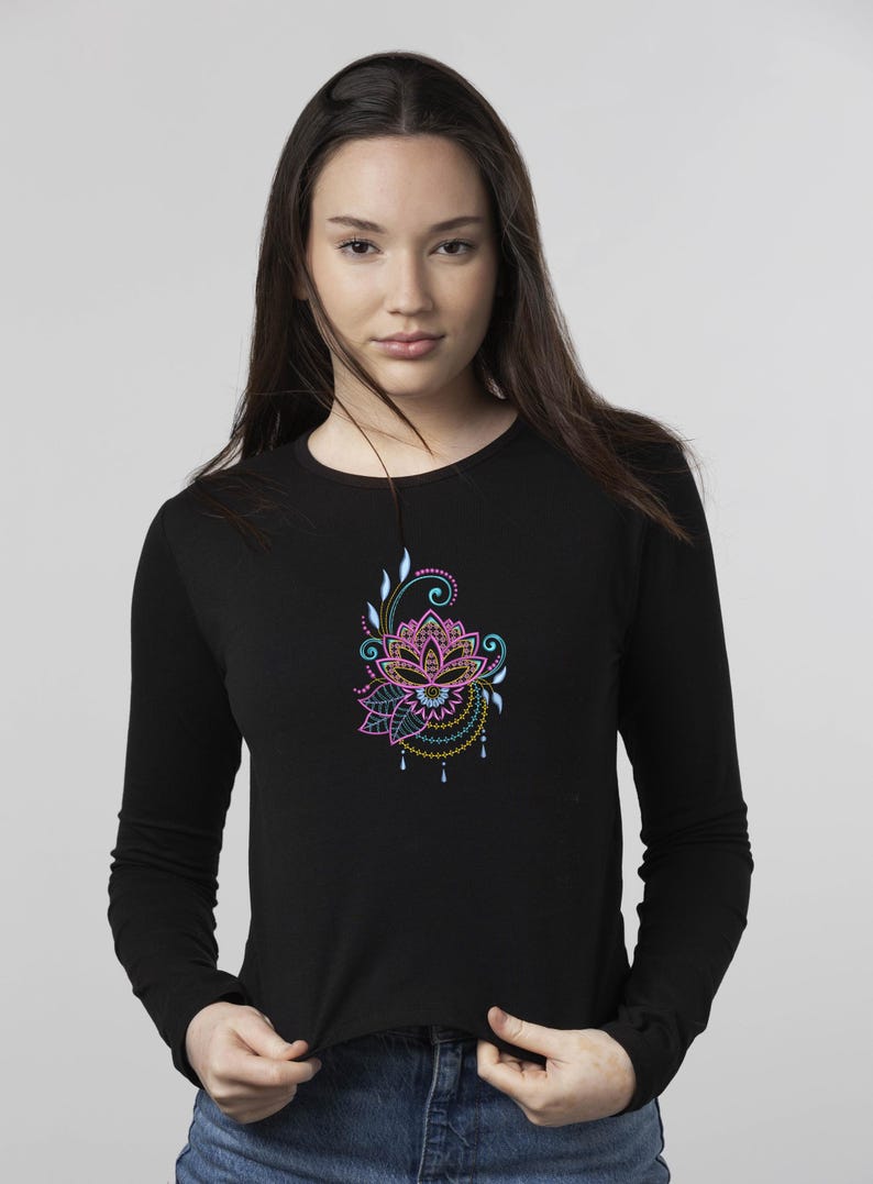 2 Lotus Mandala Machine Embroidery Designs With Commercial License, All ...