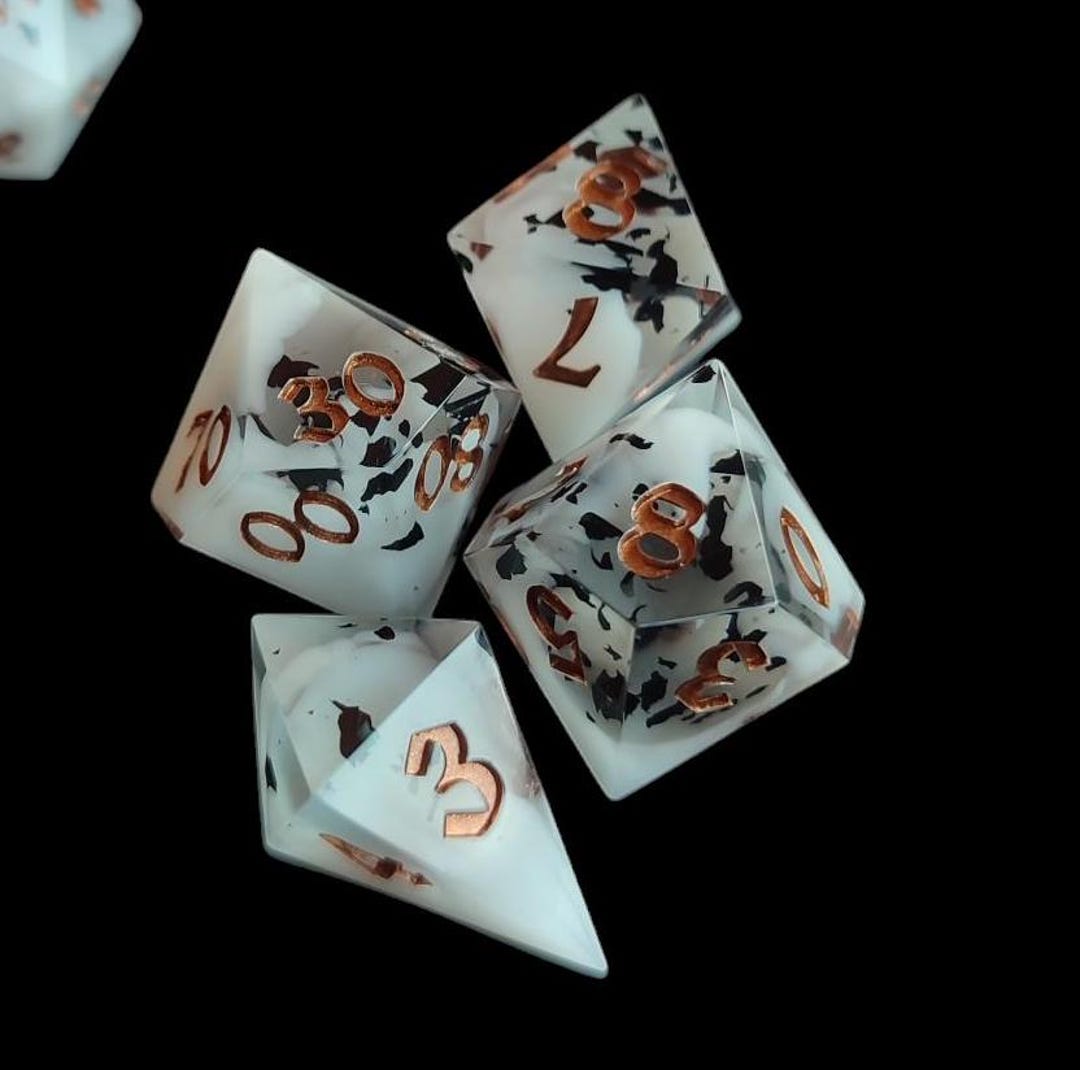 Mistborn 7 Piece Polyhedral Handmade Dice Set - Etsy