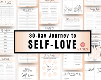 30-daily Journal Prompt-self Challenge Workbook, Self-carechallenge ...