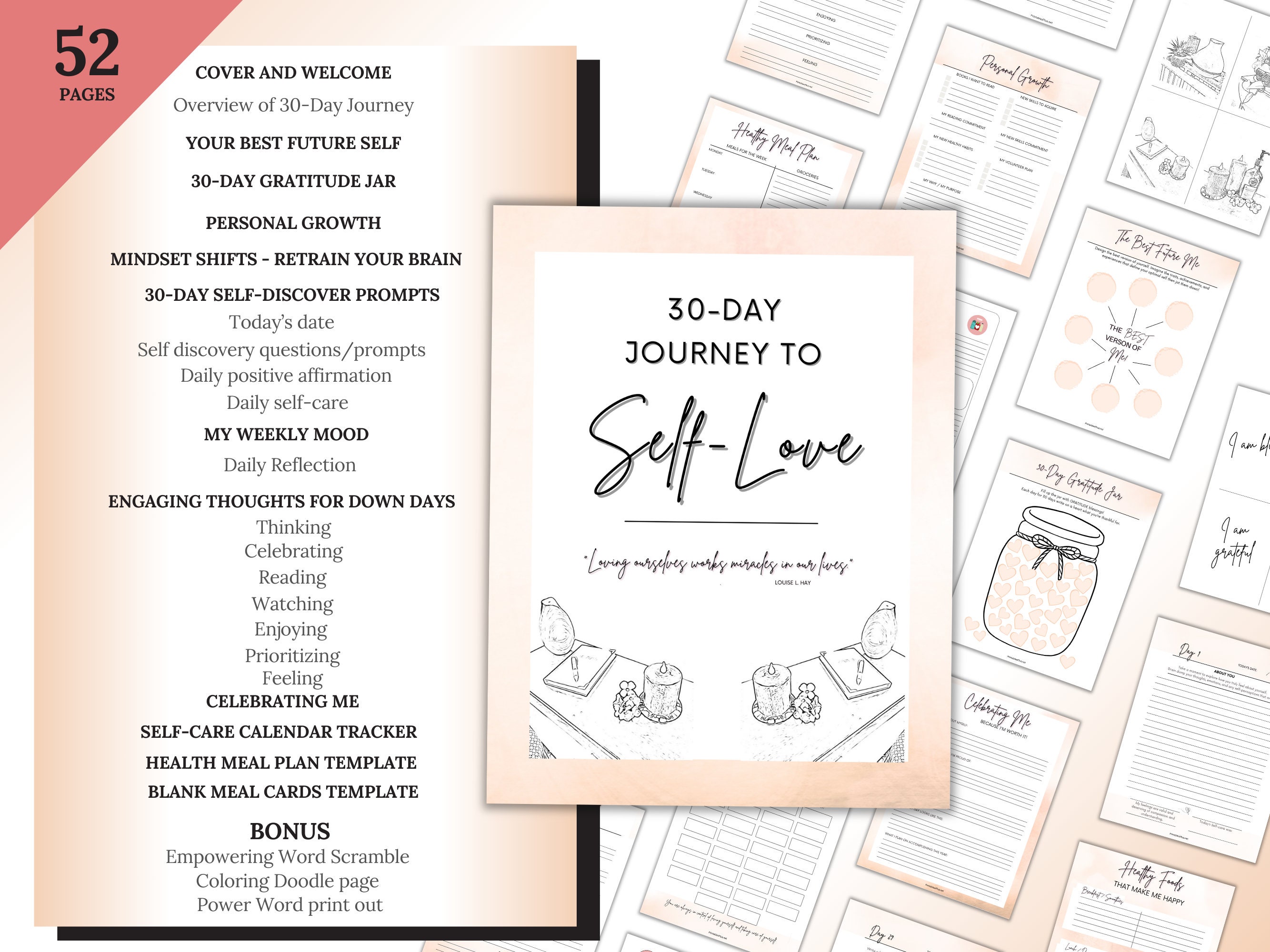 30 Day Self Love Challenge - Etsy