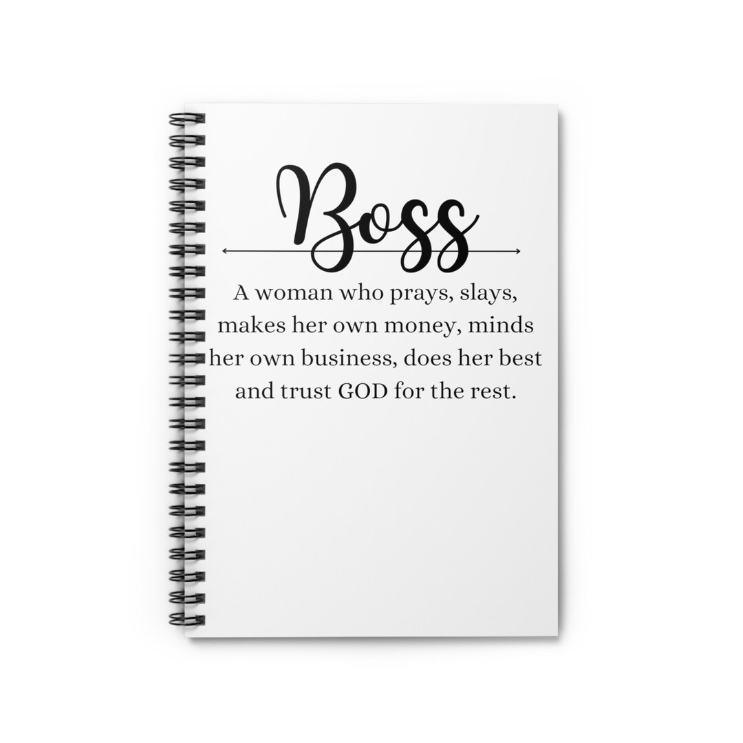 Boss Lady Journal - Ruled Line - Gifts for Her - Writing Journal ...