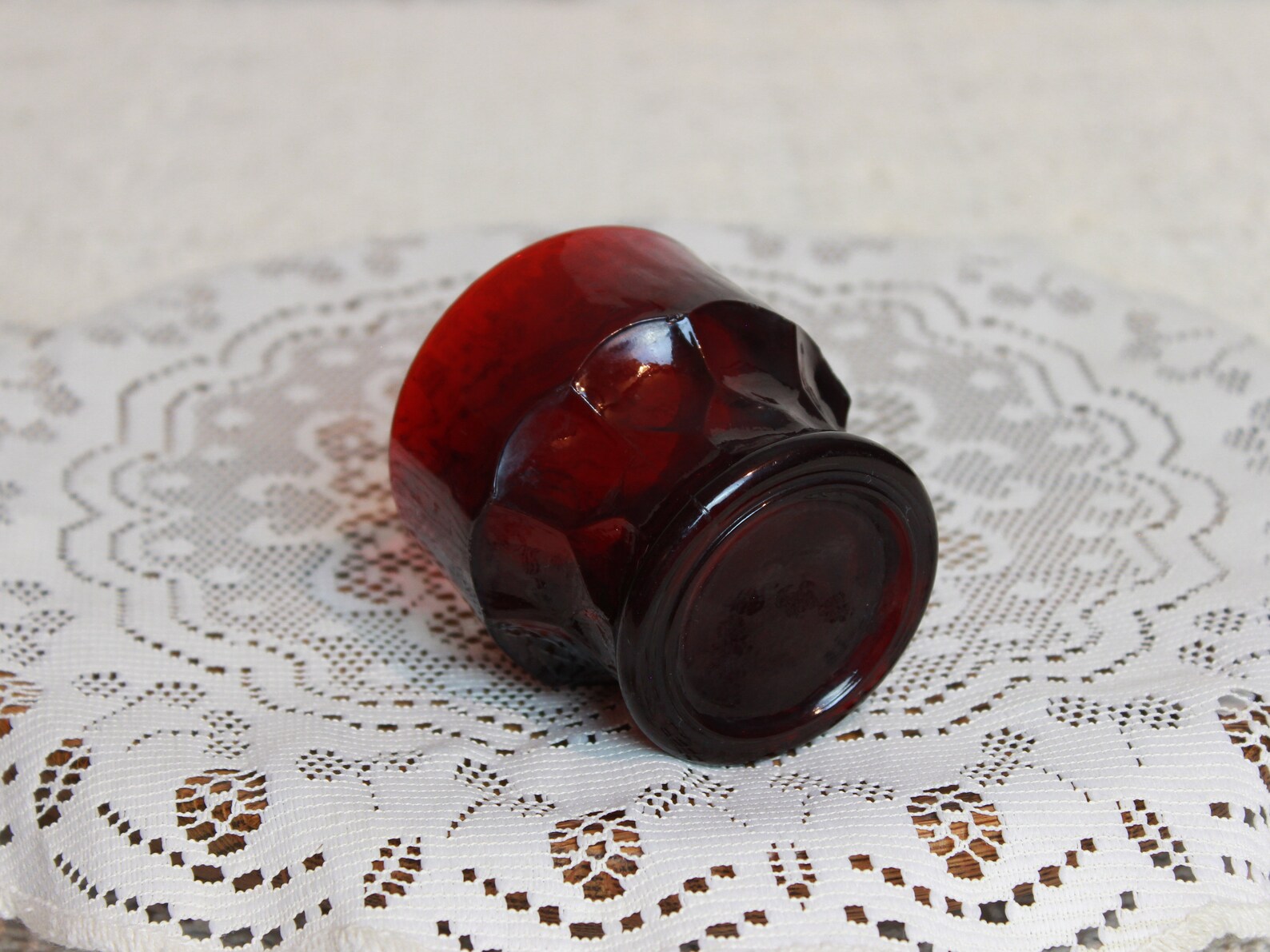 Set of 4 Vintage Royal Ruby Glass Tumblers Anchor Hocking Royal Ruby ...