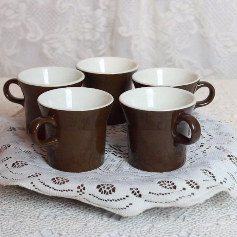 Brown Ceramic Cup - Etsy