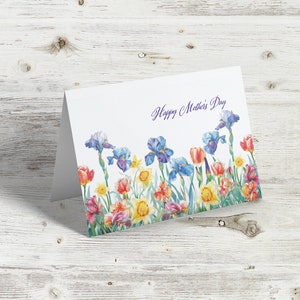 Happy Mother's Day: Bright Watercolor Spring Flower Garden Printable ...