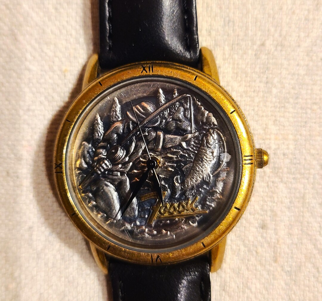 Fishermans Vintage Fossil Watch From the 90's Never Worn - Etsy