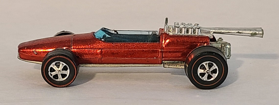 1969 Vintage Hot Wheels brabham Repco F1 Red Line Diecast Red Race Car ...