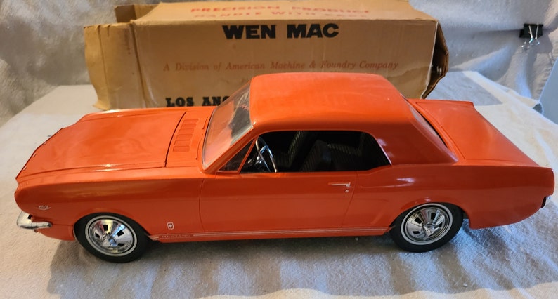 Vintage 1964 Mustang 1/12 Scale Model by Wen Mac Good Condition - Etsy