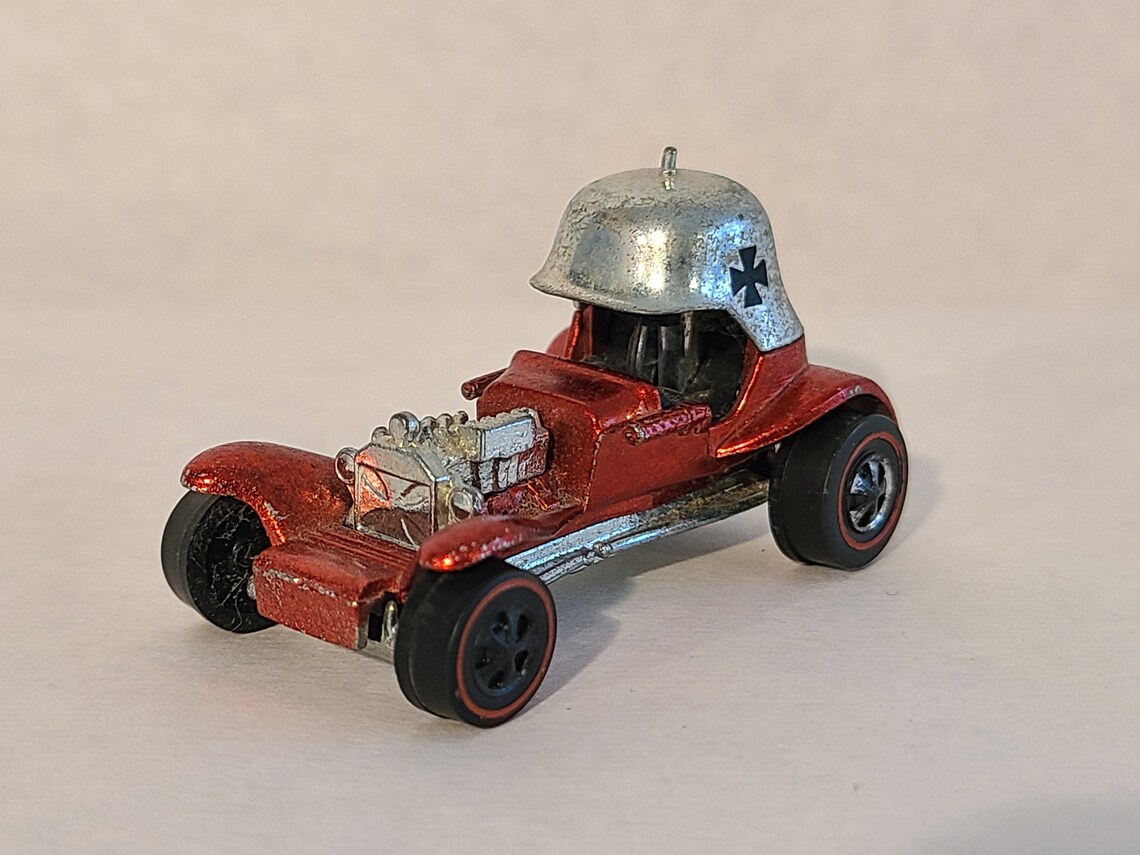 1969 Hot Wheels "red Baron' Vintage Diecast Toy Hot Rod - Etsy