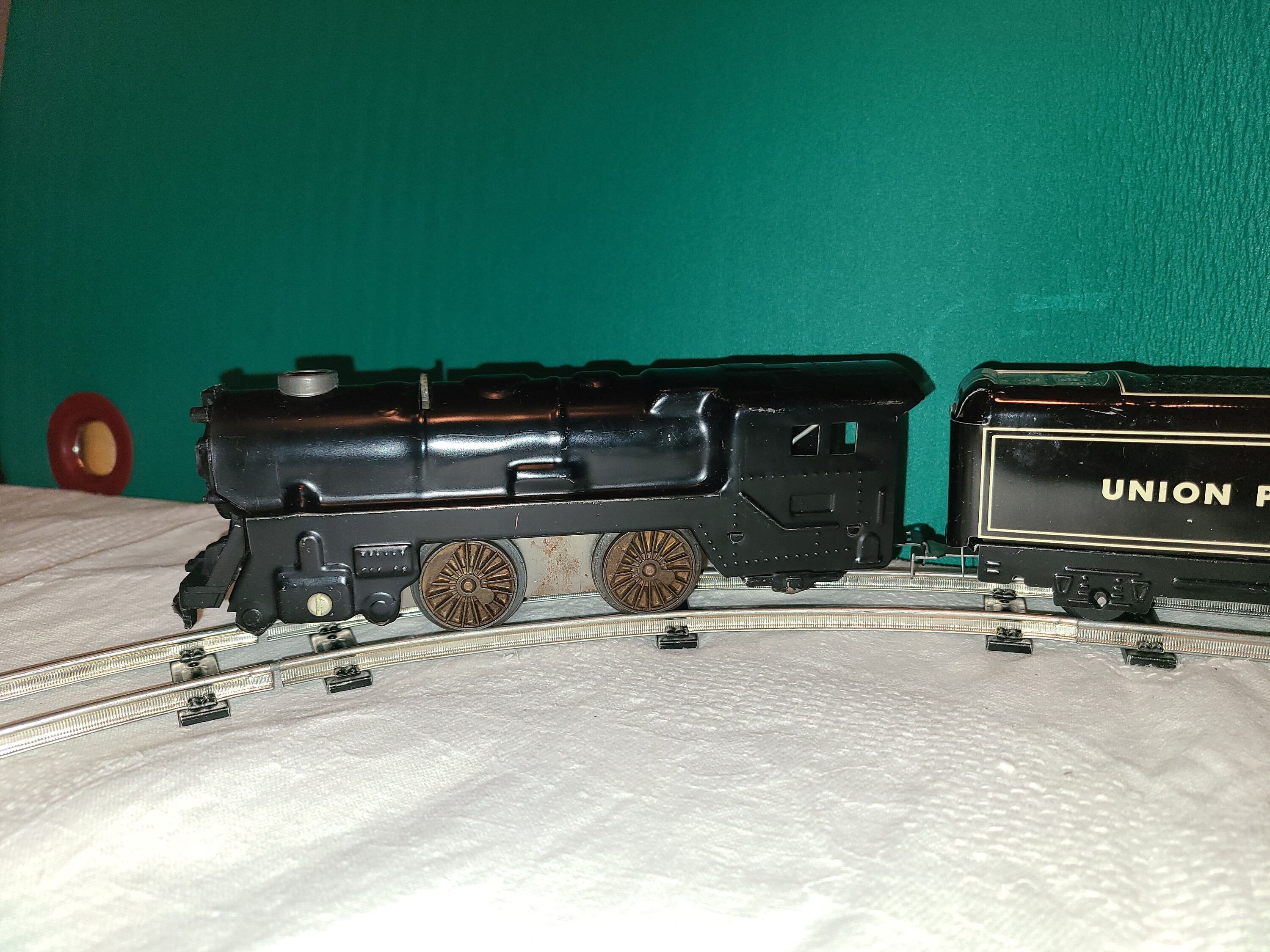 1930's Tin Pacific Union Train Set Battery Operated Steam Engine by ...