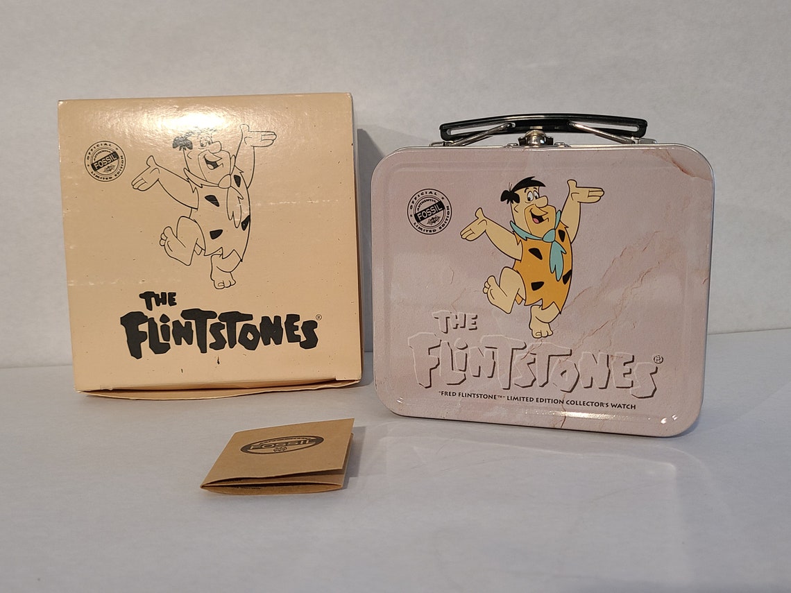 Fossil Watch Mens Fred Flintstone With Carrying Case and Original Box ...