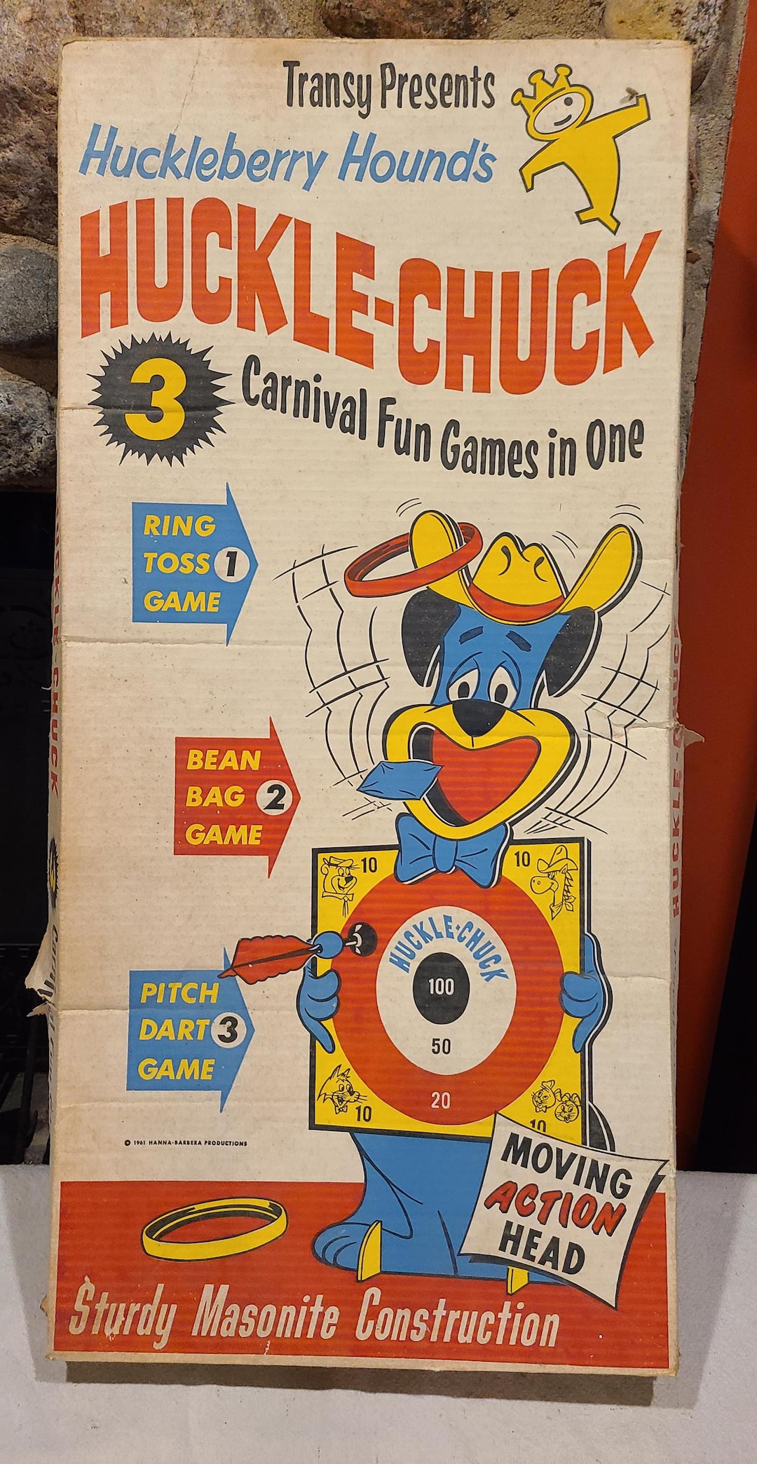 1961 Hanna Barbera Huckle-chuck Carnival Game Complete in Good ...