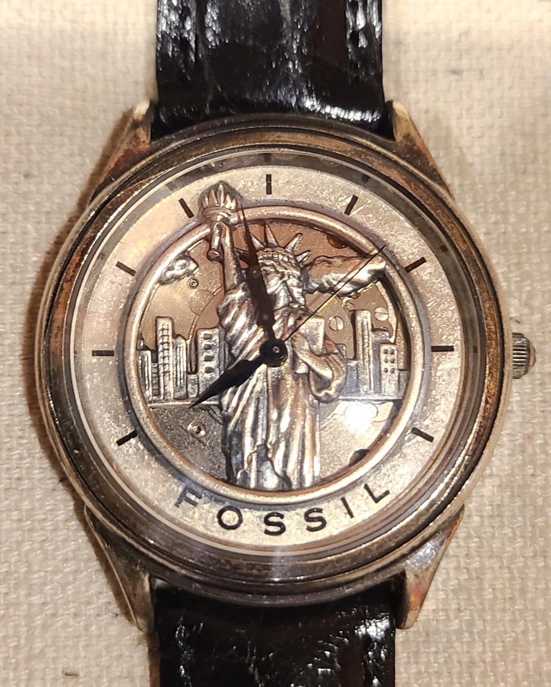 Vintage Fossil Watch "statue of Liberty" Limited Edition Like New in ...