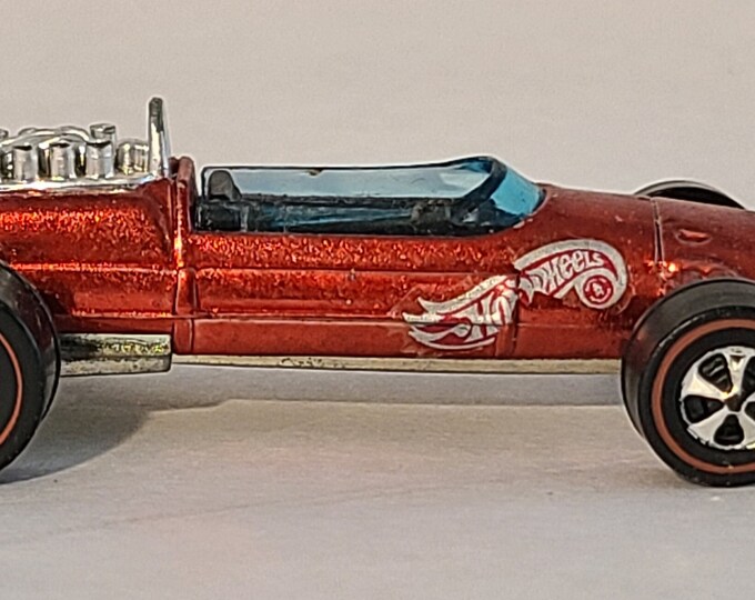 1969 Vintage Hot Wheels "brabham Repco F1" Red Line Diecast Red Race ...
