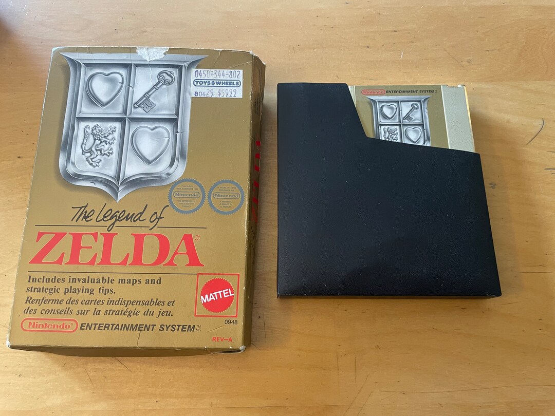 The Legend of Zelda Nintendo NES 1987 Original Box & Booklet Gold ...