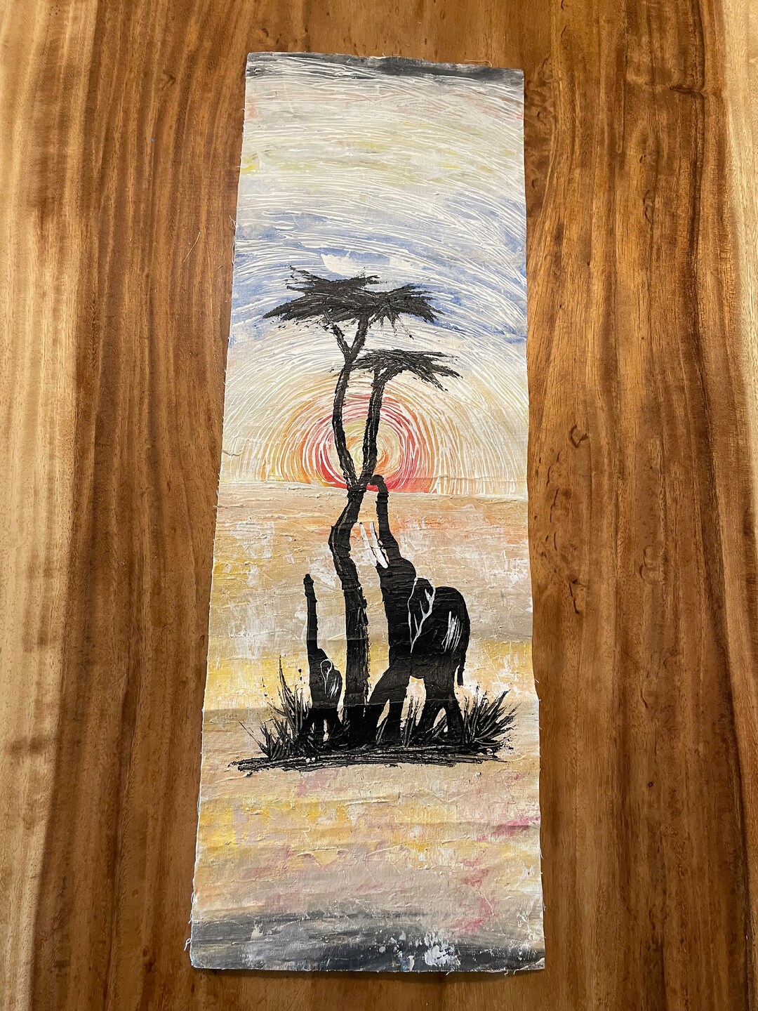 Uganda Hanging Wall Art Painting Tapestry Africa Safari Elephants ...