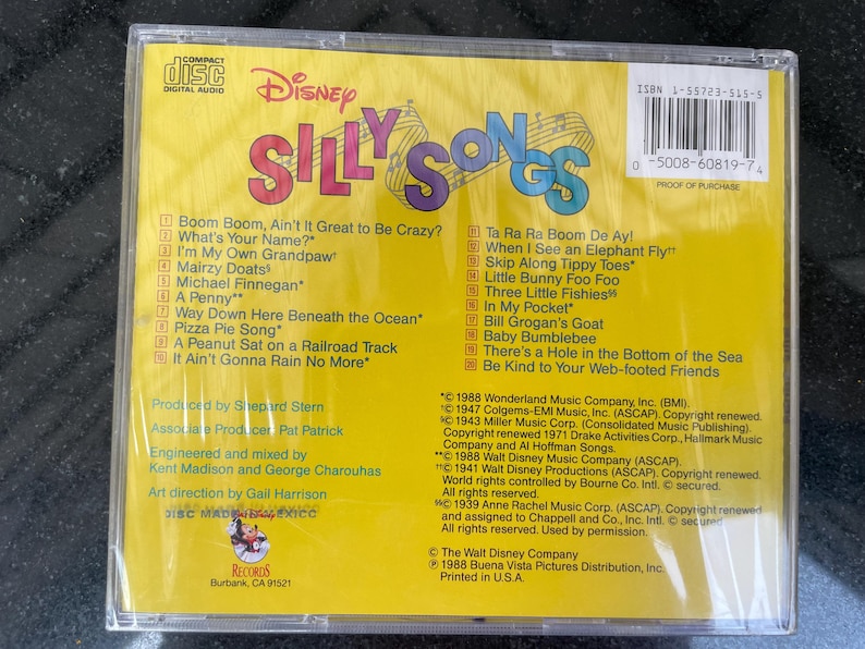 Disney Silly Songs 20 Simply Super Singable Silly Songs Audio CD New ...