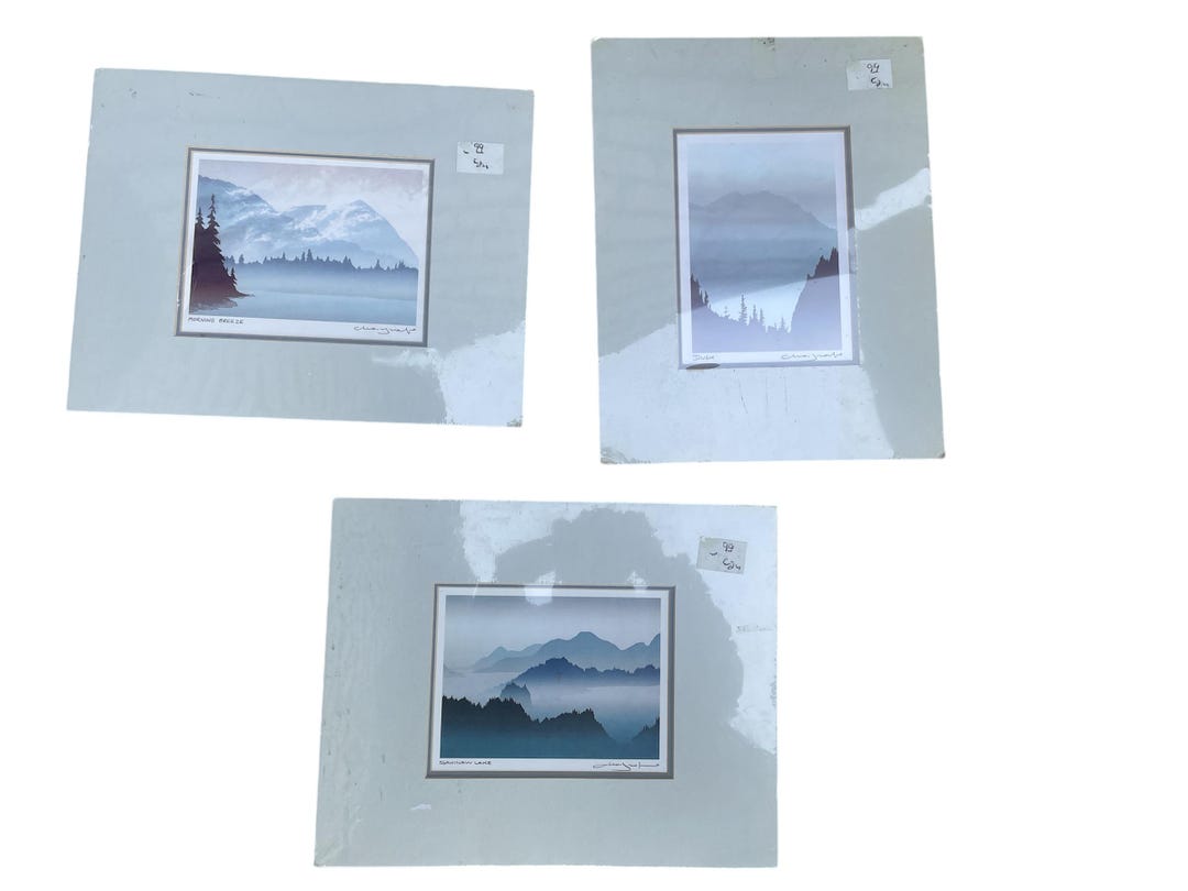 Vintage Peter and Trudel Markgraf Art Print Lot 3 West Coast Landscapes ...