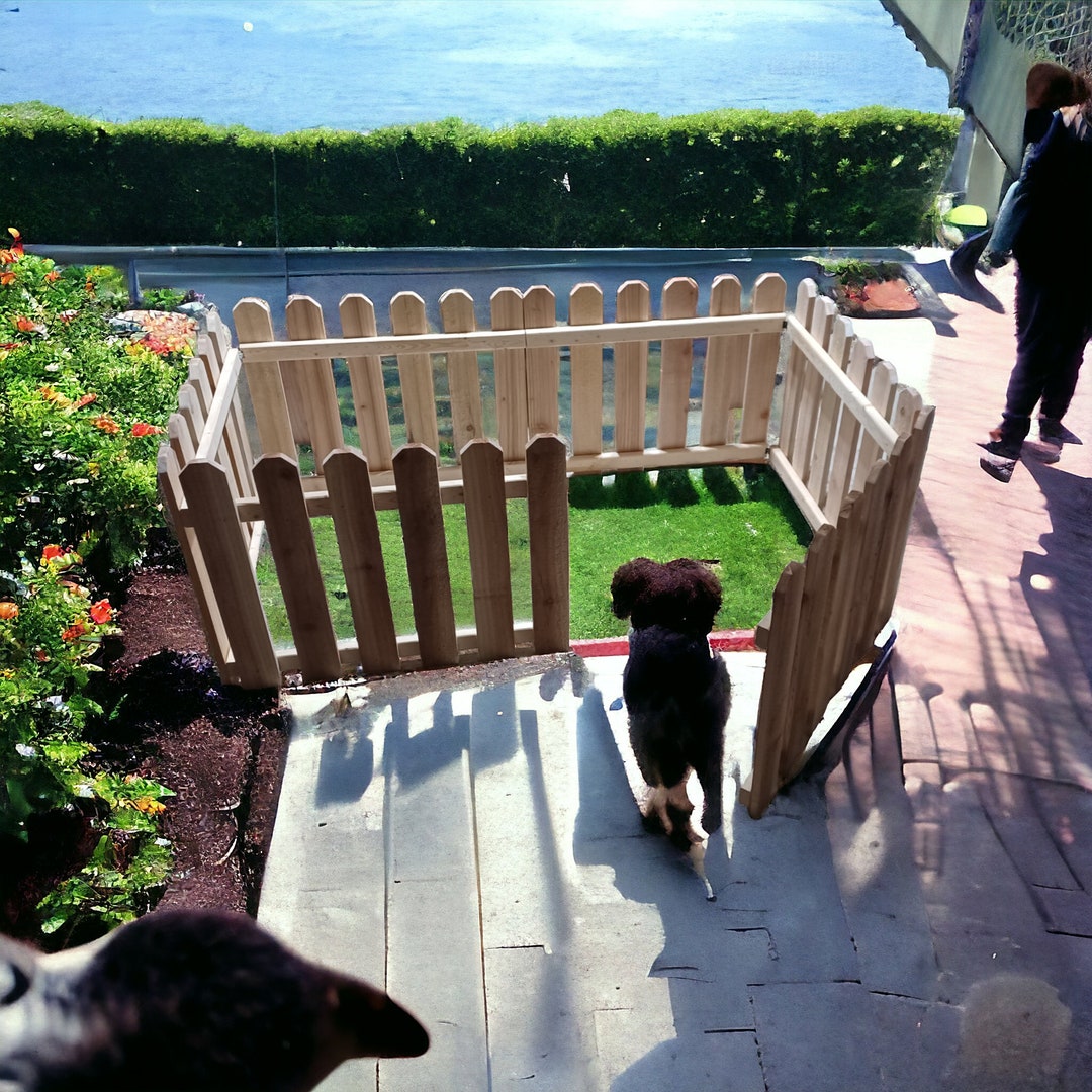 Decorative Wood Fence Yard Decor Spring or Fall Yard Decoration Lawn ...