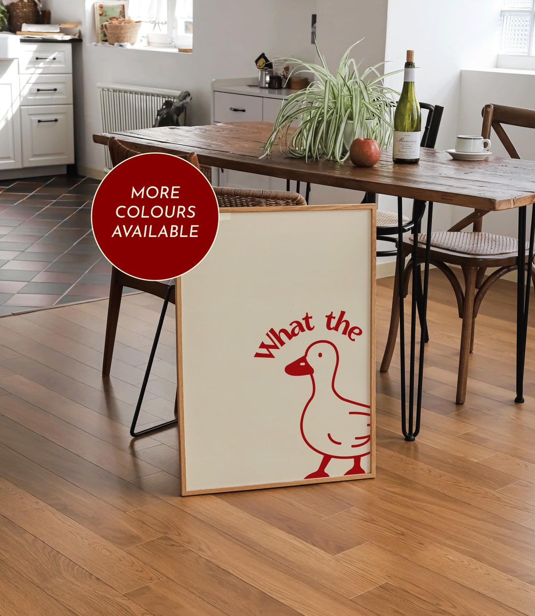 What the Duck Print, Funny Wall Art, Swearing Quotes, Hallway Poster ...