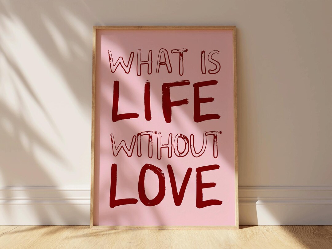 Love Poster, Love Typography Print, Preppy Print, Vintage Wall Art ...